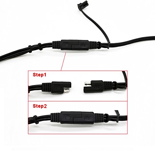 ACOPOWER Adapter-SAE to Furrion 2 Pin Connector, Black