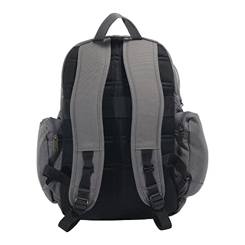 Carhartt Force Pro Backpack with 17-inch Laptop Sleeve and Portable Charger Compartment, Grey, One Size