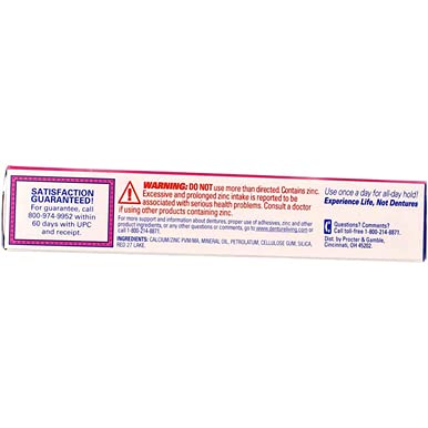 Fixodent Cream Size 2.4z Fixodent Denture Adhesive Cream Original 2.4 Ounce (Pack of 6)