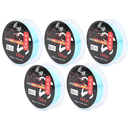 5Pcs/Set Fish Wire, Fishing Main Line, Bite Resistant 100M Length for Camping Hiking