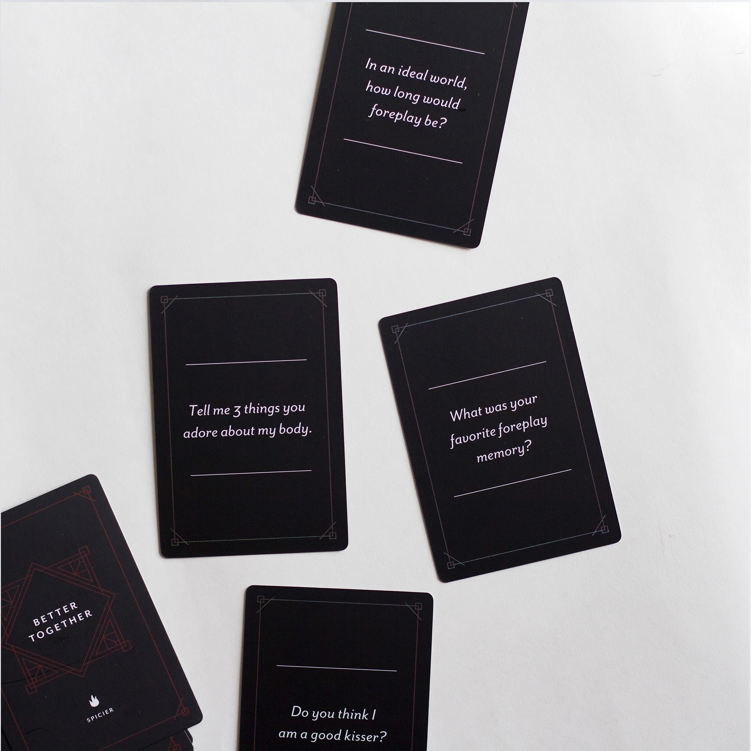 Couples Games - Card Games for Couples, Fun Games for 2 Players, Conversation Cards for Romance - Date Night Games Couple Activities - 50-Card Deck