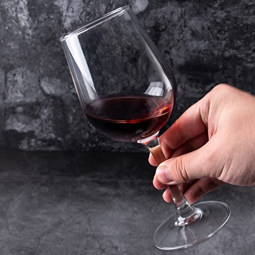 FAWLES Fully Tempered Wine Glasses, Shock Resistant Wine Glass Set for Red or White Wine, Dishwasher Safe Stem Glasses for Restaurants, Bars, Home (Set of 8, 15.5 oz)