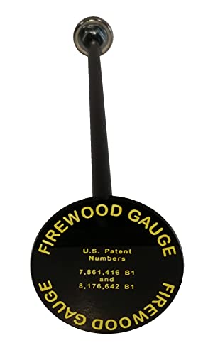 Adjustable Firewood Gauge - Adjusts from 14" to 26" - The Original Patented Firewood Measuring Tool – Strong Durable Flexible Fiberglass - 88 Pound Pulling Force Magnet attaches to Any Chainsaw Bar.
