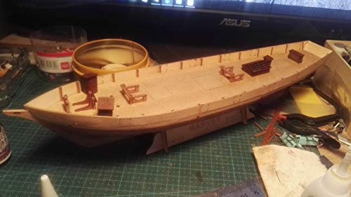Scale 1/96 Laser-Cut Wooden Sailboat Model kit: The Harvey 1847 Ship Model