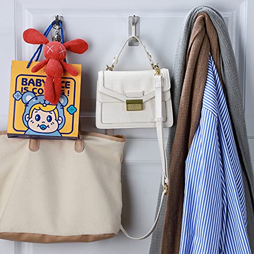 Taozun Towel Hook - Self Adhesive Hooks Bathroom Hooks Stainless Steel Robe Coat Hook 4-Packs