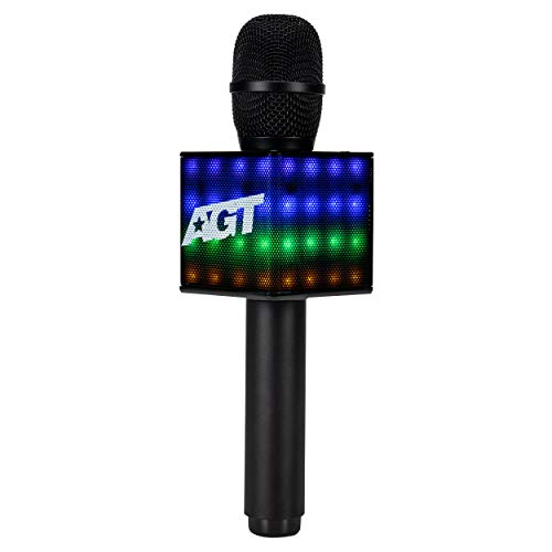 America’s Got Talent Deluxe Microphone by First Act Play, Duo Color Black & Gray Wireless Mic, Includes Poster, USB Cable – for Singing, Karaoke, Parties - Amazon Exclusive