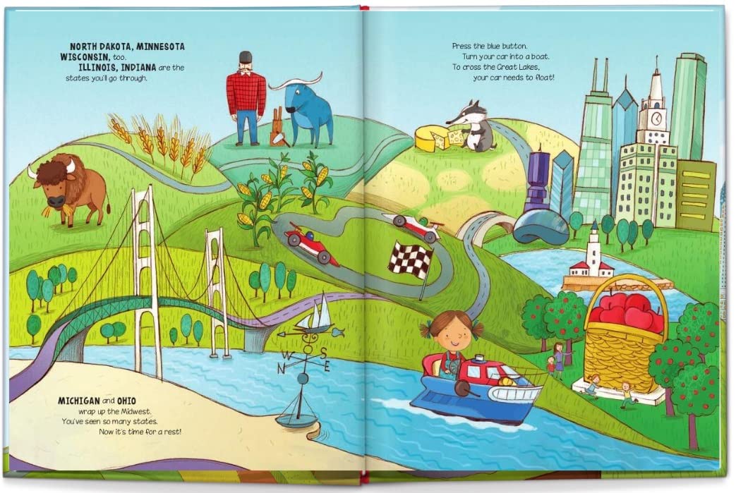 USA Road Trip - Personalized Children's Story - I See Me! (Hardcover)
