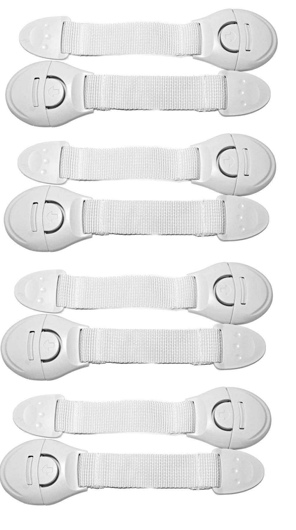 8 PCK KIDZGUARD Baby PROOFING Safety Lock with 3M ADHESIVES| Drawer, Fridge, Toilet Lock | Finger Protector Plastic Clip Lock | Multipurpose Lock | Child Lock | Easy to Install | Easy to USE …