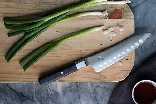 Miyabi Koh Rocking Santoku Knife, Black/Stainless Steel, 7"