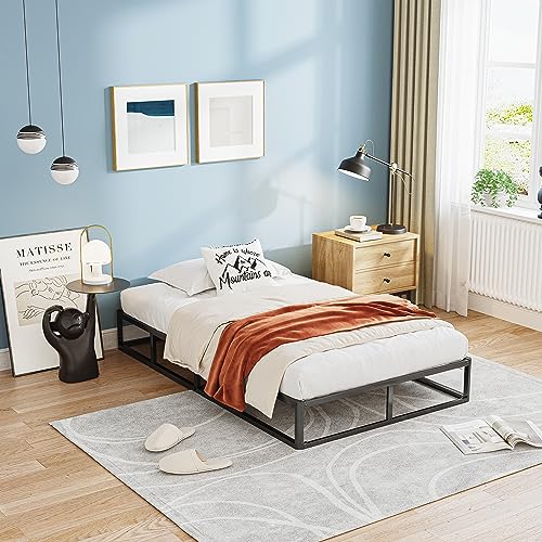 Aardhen 7 Inch Box Spring for Twin Bed,High Profile Strong Metal Frame Mattress Foundation, Quiet Noise-Free,Easy Assembly, 3000lbs Max Weight Capacity
