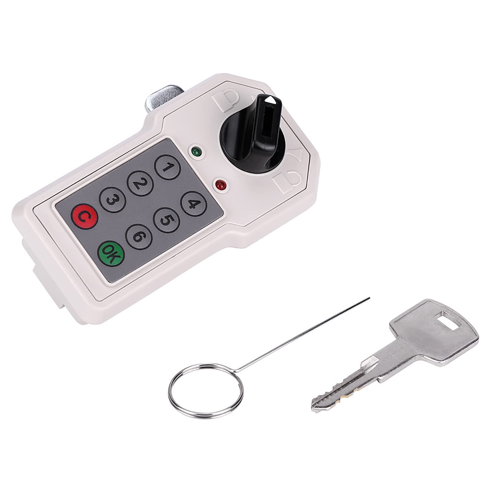6 Digital Code Combination Cabinet Cam Lock,Password Safe Lock with Keys for Door Cabinet Drawer