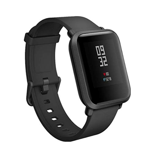 TECKMICO Replacement Bands Compatible with Amazfit Bip,Soft Silicone Sport Bands with Quick Release Pin for Amazfit Bip Lite Huami Smartwatch(Black, Black Buckle)