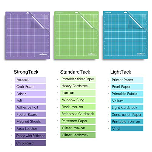 TECKWRAP StandardGrip Green Cutting Mat 12"x12" 3 Pack