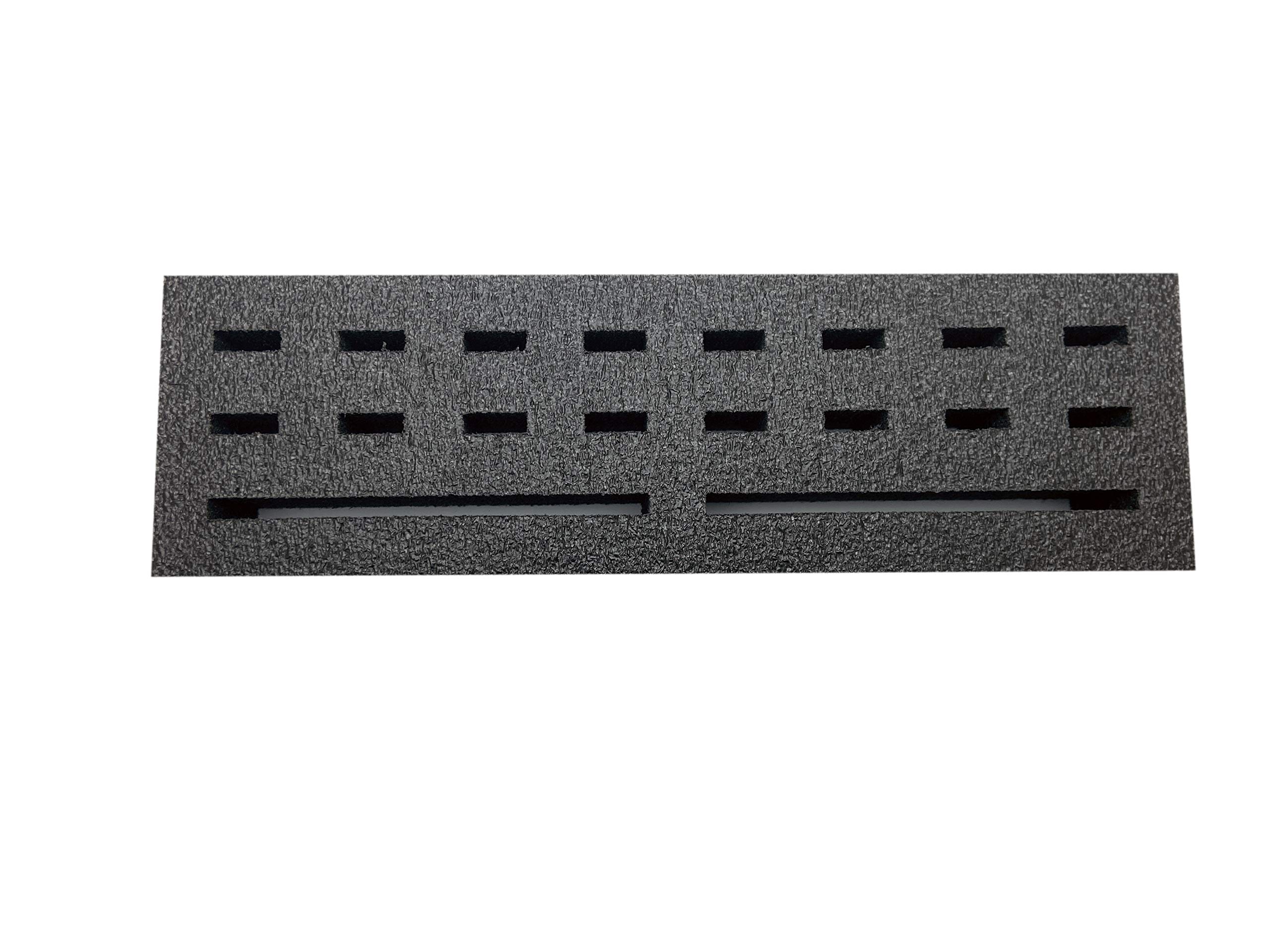 Flash USB Thumb Drive Holder Storage Organizer Foam | Antistatic and Shockproof (Small, Holds 16 USB, 2 SATA HDD Slots)