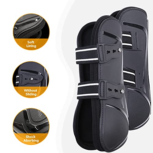 CareMaster Horse Tendon Boots Open Front/Fetlock Boot for Horse Set of 4