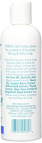 HERBAL GLO Psoriasis & Itchy Scalp Shampoo, 0.02 Pound