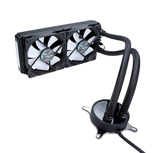 Fractal Design Celsius S24-240 mm Radiator - Silent Liquid CPU Cooler - PWM - Intelligent Controls - 2X Fractal Design Dynamic X2 PWM GP-12 120Mm Silent Fans Included - 1/4" Fitting - Black