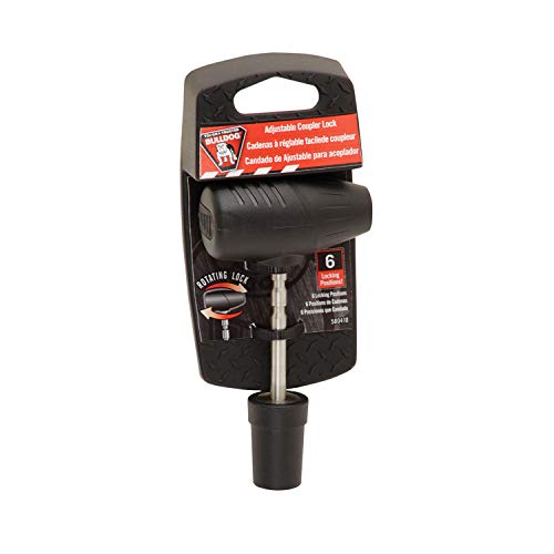 Bulldog (580410) Easy Access Adjustable Trailer Coupler Lock,Black