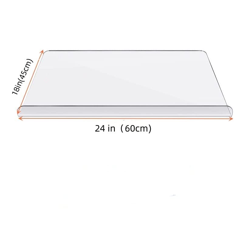 Acrylic Anti-Slip Transparent Cutting Board,2023 New Acrylic Cutting Boards for Kitchen Counter,Clear Cutting Board Clear Chopping Board Non Slip Cutting Boards with Lip (24 * 18 inches（60 * 45 cm）)