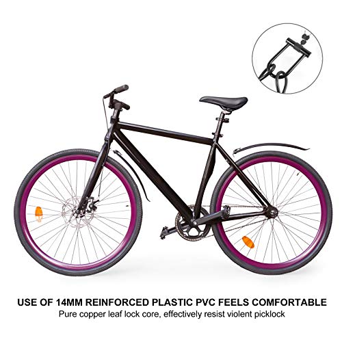 Abaodam 1 Set U- Shape Bike Lock Heavy Duty Anti- Theft Bike Mounting Bracket Cable Lock Bike Part