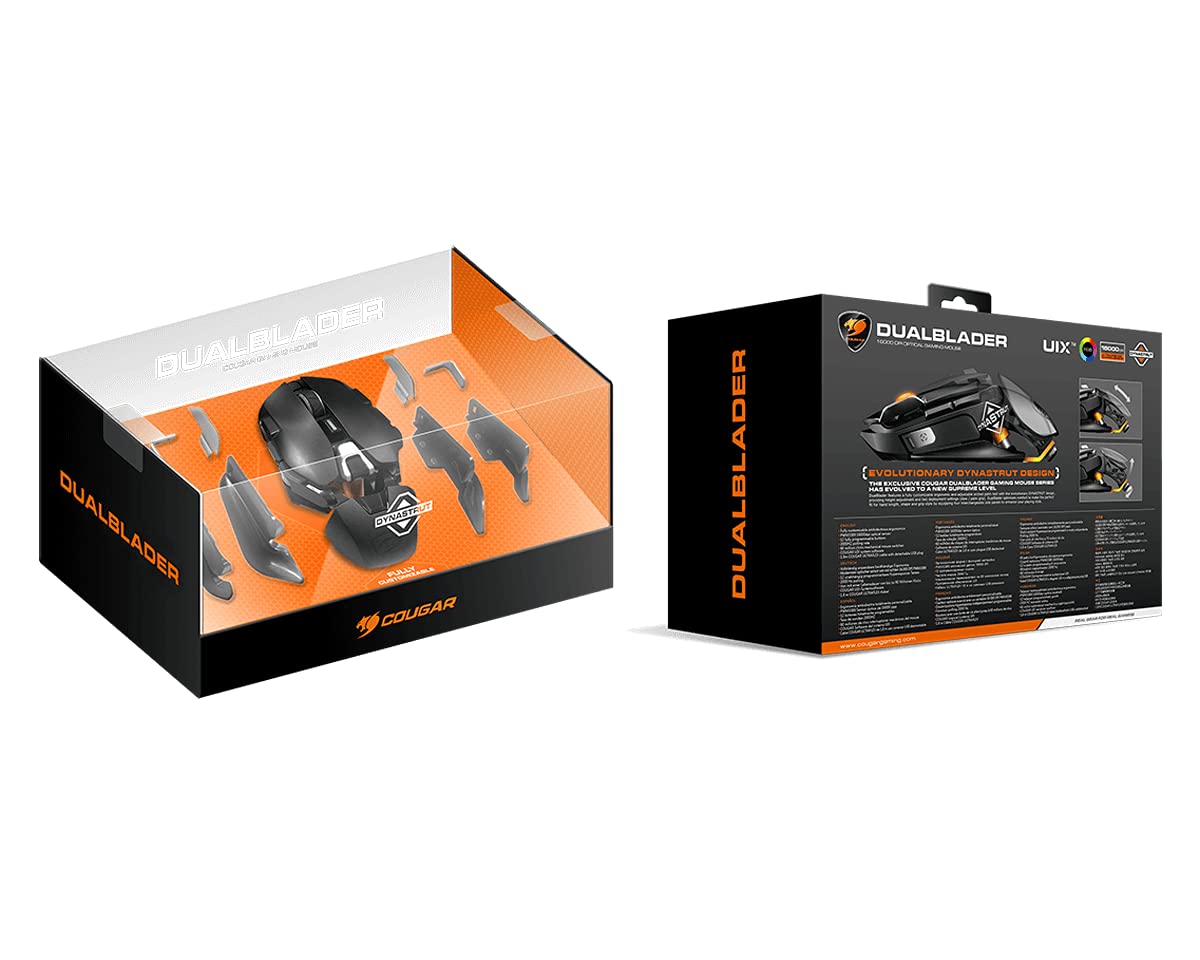 Cougar DUALBLADER Detachable USB Optical Gaming Mouse,Black