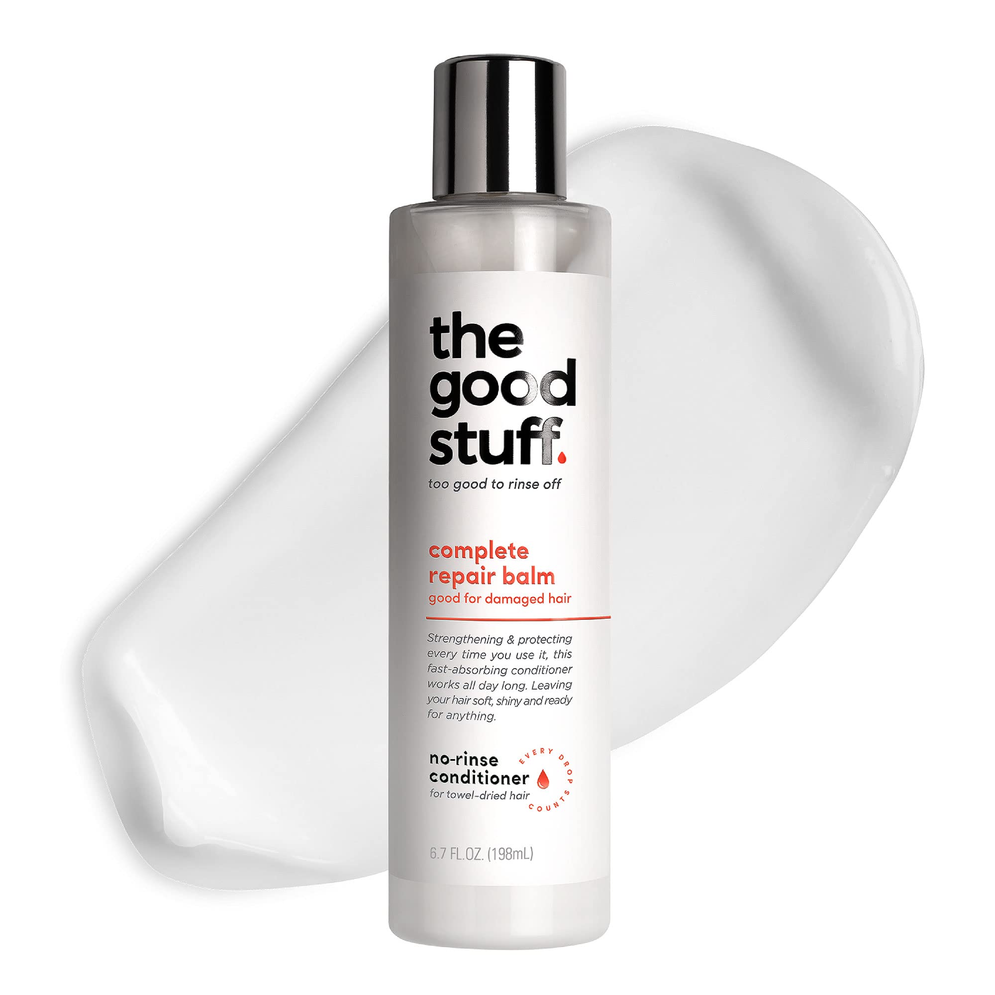 THE GOOD STUFF Complete Repair Balm for Damaged Hair | Lightweight, Leave In Conditioner Provides Strength, Protection, Softness, and Shine All Day Long | Hair Cream For Curly Hair | Certified Vegan and Cruelty-Free