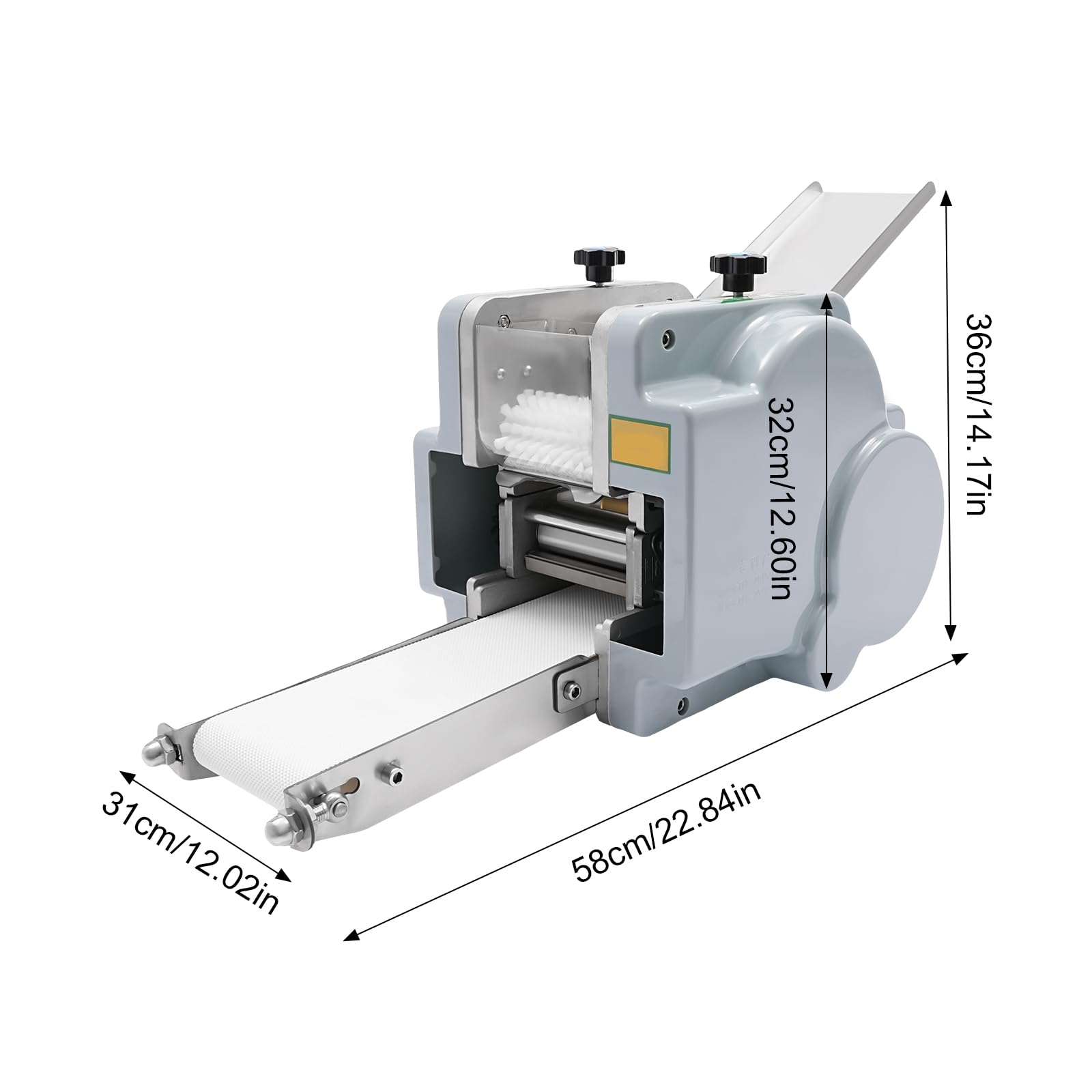 AGULIUM Automatic Dumpling Skin Machine, 140W Electric Dumpling Skin Maker Machine, Dumpling Wrapper Maker with 3.5in Mold, Wonton Wrapper Dough Maker 60 Pieces/Min, Household and Commercial