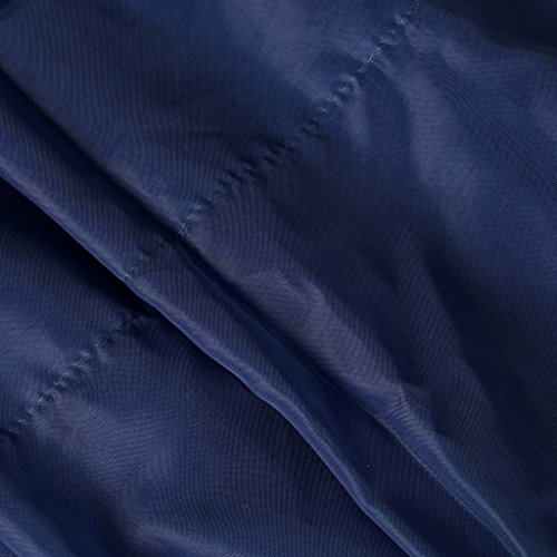 BalsaCircle 10 feet x 10 feet Navy Blue Sheer Voile Backdrop Drapes Curtains 2 Panels 5x10 ft - Wedding Ceremony Home Decorations