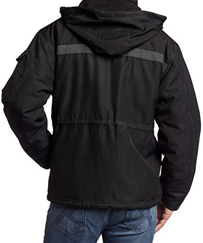 Caterpillar Men's Heavy Insulated Parka (Regular and Big & Tall Sizes), Black, Large