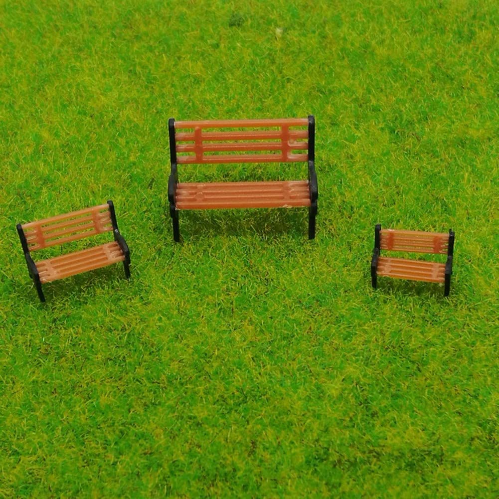fenlan 10Pcs HO N O Scale 1:150 Bench Chair Settee Street Park Layout Plastic Crafts,/Railway Layout