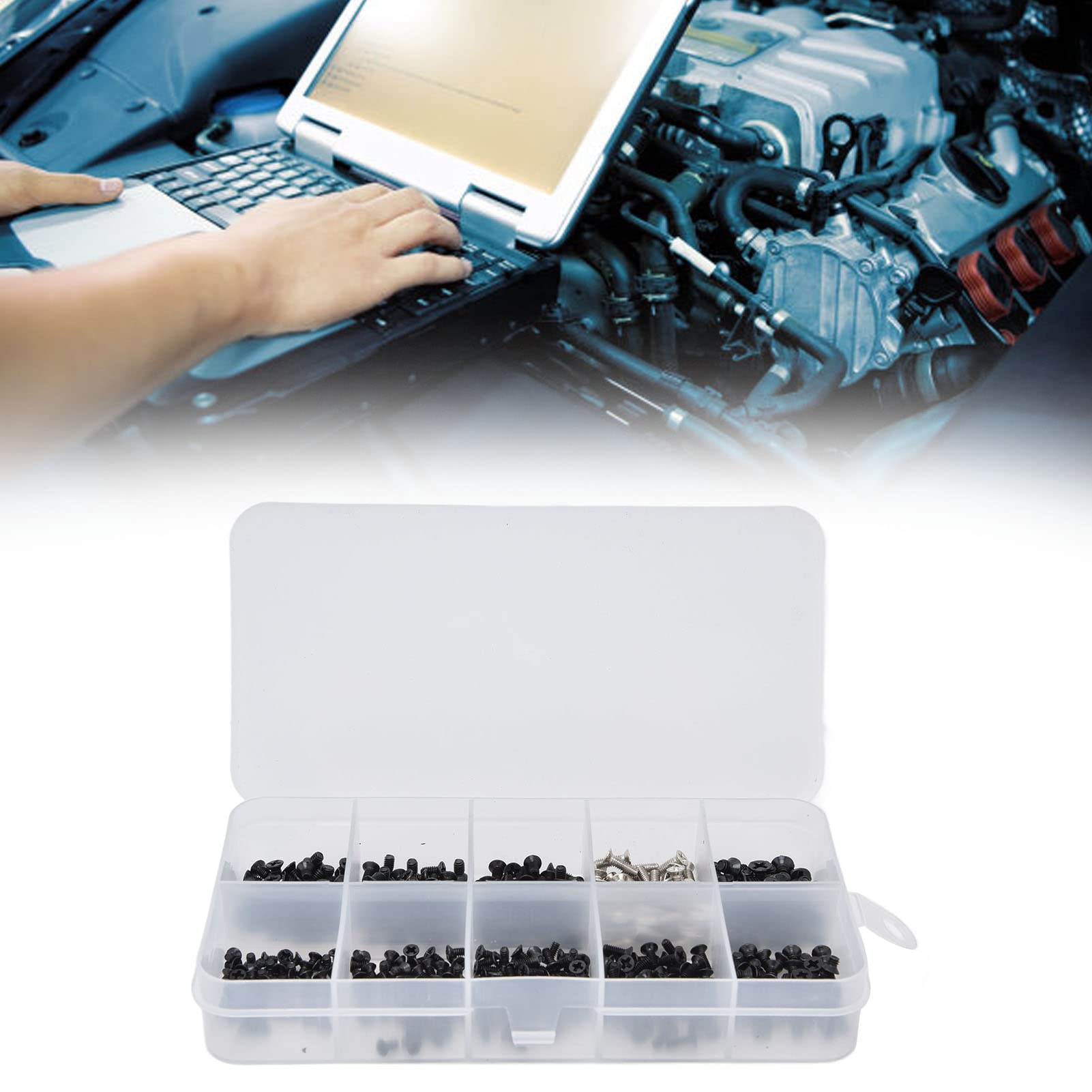 500Pcs Laptop Computer Tiny Replacement Stainless Steel Electronic Screws Kit for Maintenance Repair