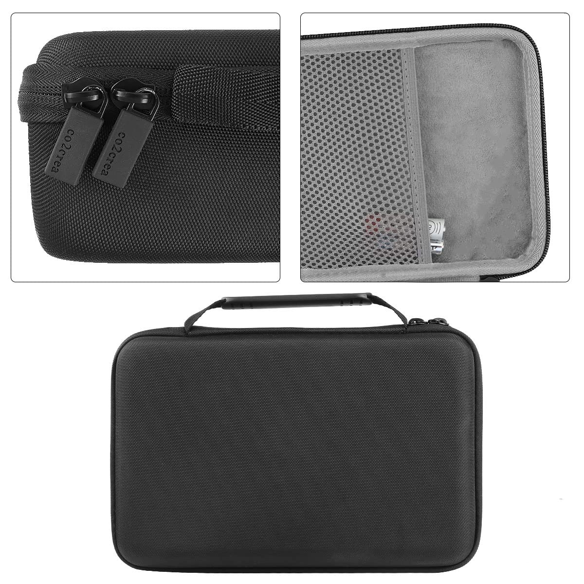 co2CREA Organizer Storage Case for Household Batteries AA Double A/AAA Triple A Everyday Alkaline Battery, Hard Battery Organizer Storage Box, Carrying Case Bag Holder - Holds 116 Batteries