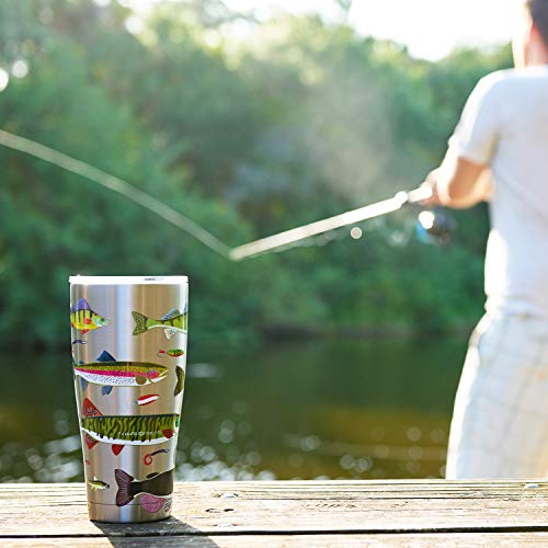 Tervis Peanuts-Charlie Stripe Triple Walled Insulated Tumbler, 20 oz, Stainless Steel