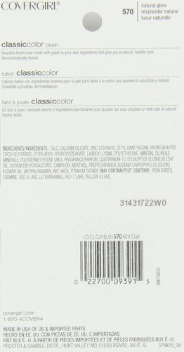 COVERGIRL Classic Color Blush Natural Glow(N) 570, 0.3 Ounce Pan
