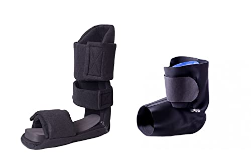 Brace Direct Night Splint + Plantar Fasciitis Air Wrap- for Plantar Fasciitis Relief, Arch Support, Heel Foot Pain, Achilles Tendonitis