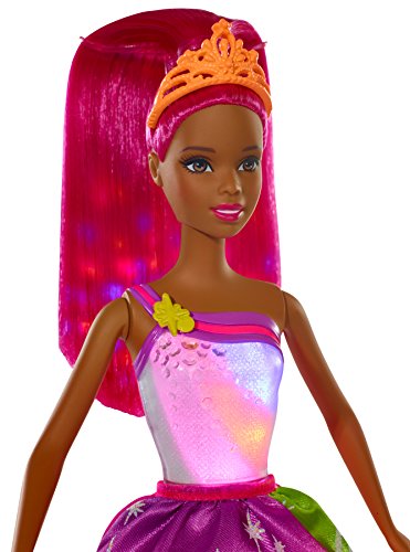 Barbie Rainbow Princess Lights and Sounds African-American Doll