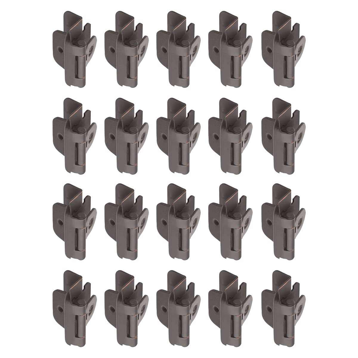 Amerock BP8704-ORB Double Demountable Hinge 1/2-Inch Overlay, Oil Rubbed Bronze (10)
