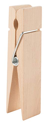 Jumbo Wooden Clothespins for Crafts (6 x 1.38 x 1.2 in, 8-Pack)