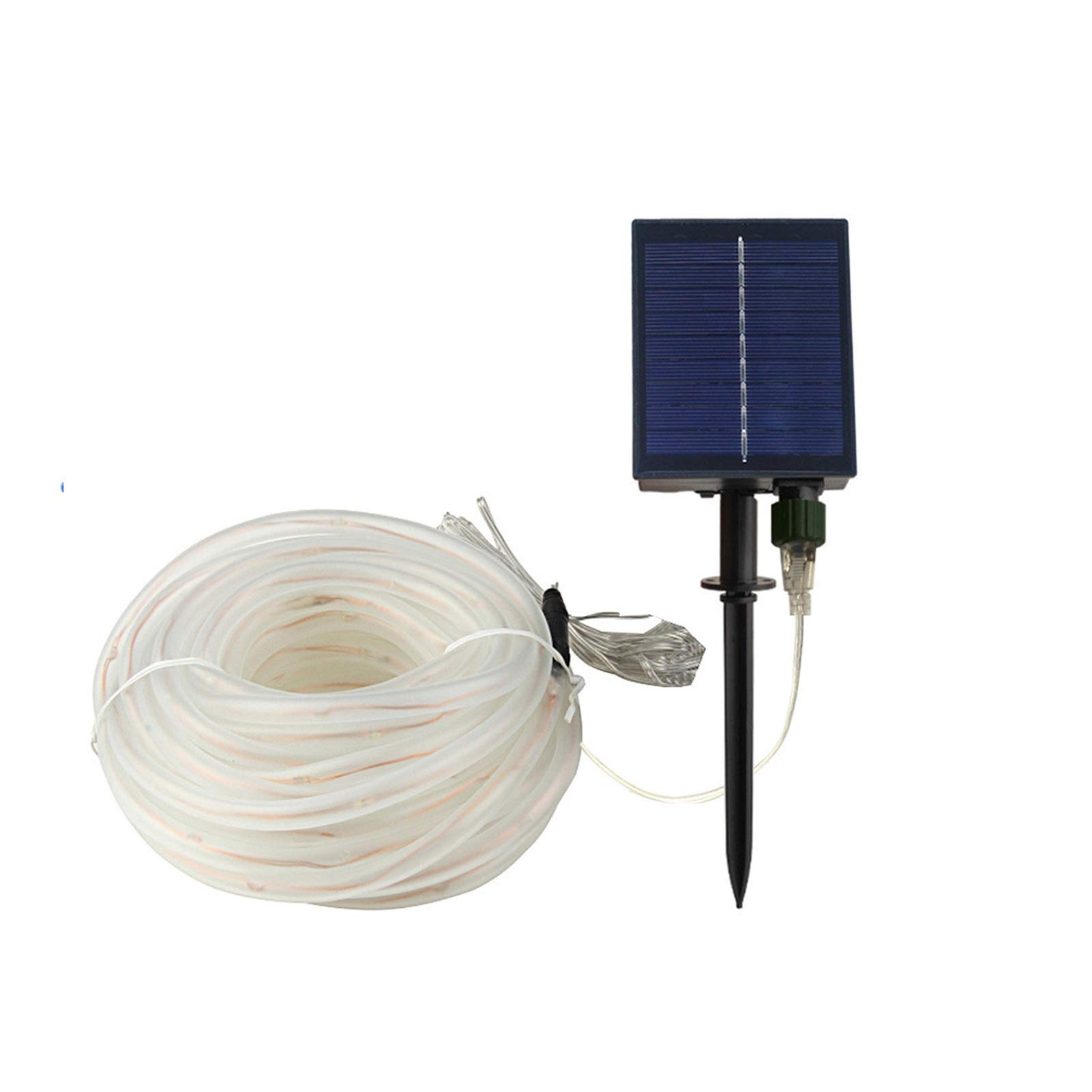 CHNOOI Decoration Fariy Patio Lights Garland String Lights 100 LED Solar Rope Tube Home Garden Lamp Christmas (Color : Colorful)