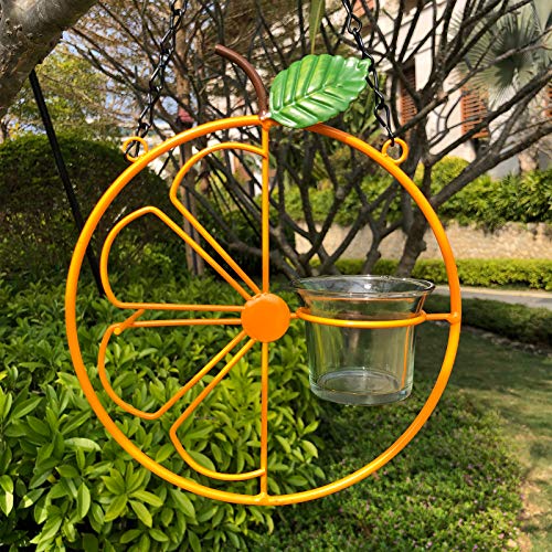 ALLADINBOX Oriole Bird Feeder, 17 inch Hanging Metal Bird Feeder,Detached Bowl Design,Orange Fruit Feeder,Great for Garden,Outdoor,Gift
