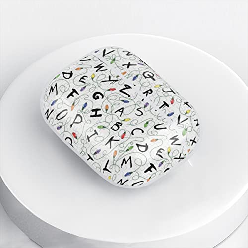 Case Cover for AirPods Pro Stranger Letter Things White Full Body Protection Case Earphone Earset Case Hard PC Cover