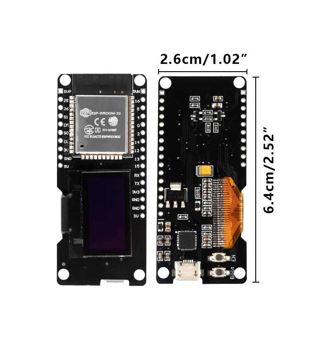 HiLetgo 0.96" ESP32 OLED ESP32 ESP-32 OLED WiFi Bluetooth Development OLED Display for Arduino AP STA