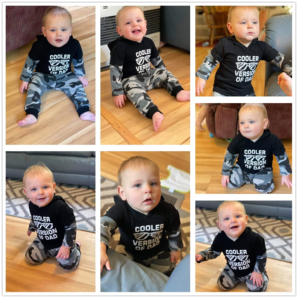 Aalizzwell Toddler Baby Boys Hoodie Sweatshirt Outfits Fall Spring Winter Sweatsuits Clothes Sets (Black, 2-3T)