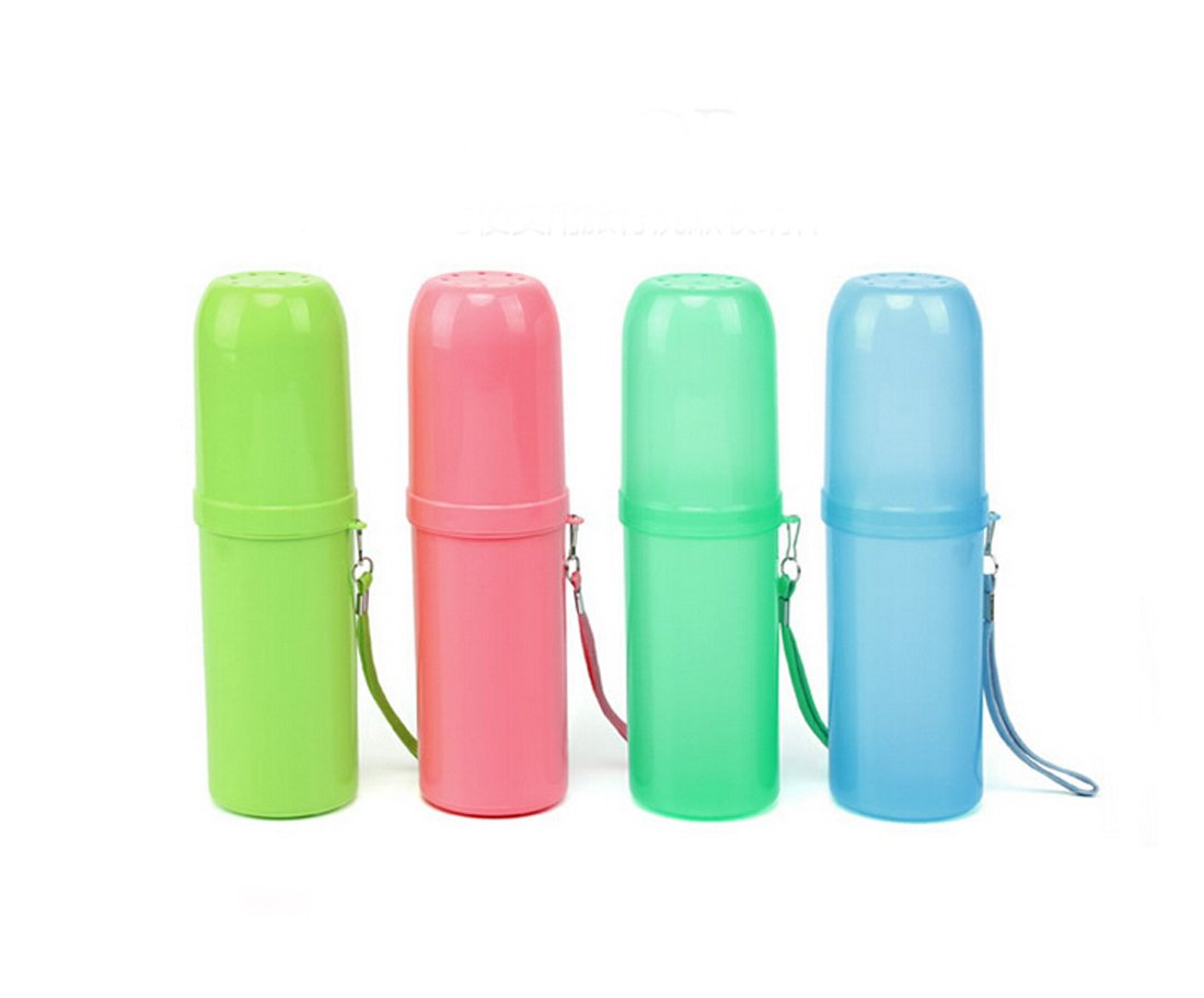 FZBNSRKO 4 Pcs Portable Toothbrush Holder Cup Box Toothpaste Cases Holder for Travel Use