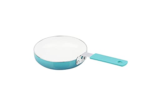 Ceramic Nonstick 12 Piece Cookware Set,Teal Ombre Pots and pans set Kitchen cookware sets Cast iron pan Cookware sets Pots and pans Nonstick pan Cast iron skillets,Blue,4378695