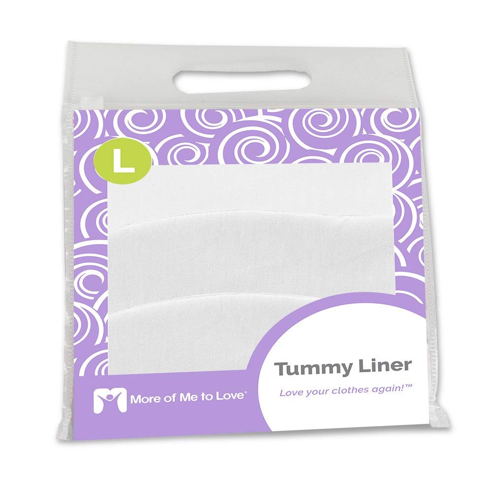 More of Me to Love Cotton Tummy Liner (3-Pack, Large, White) from