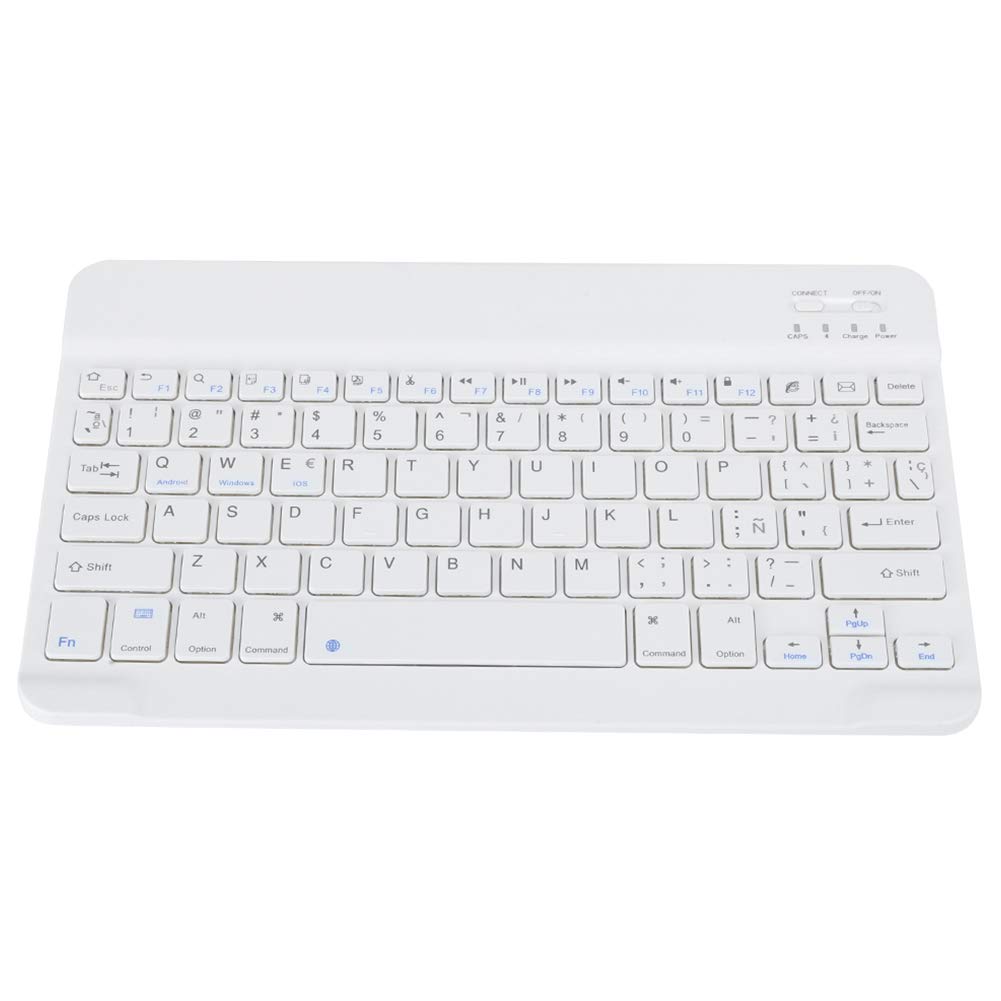 ciciglow Keyboard, 10 Inch Ultra‑Thin Bluetooth Intelligent Keyboard for Computer, Desktop Compatible with Android/OS X/Windows.(Spanish)