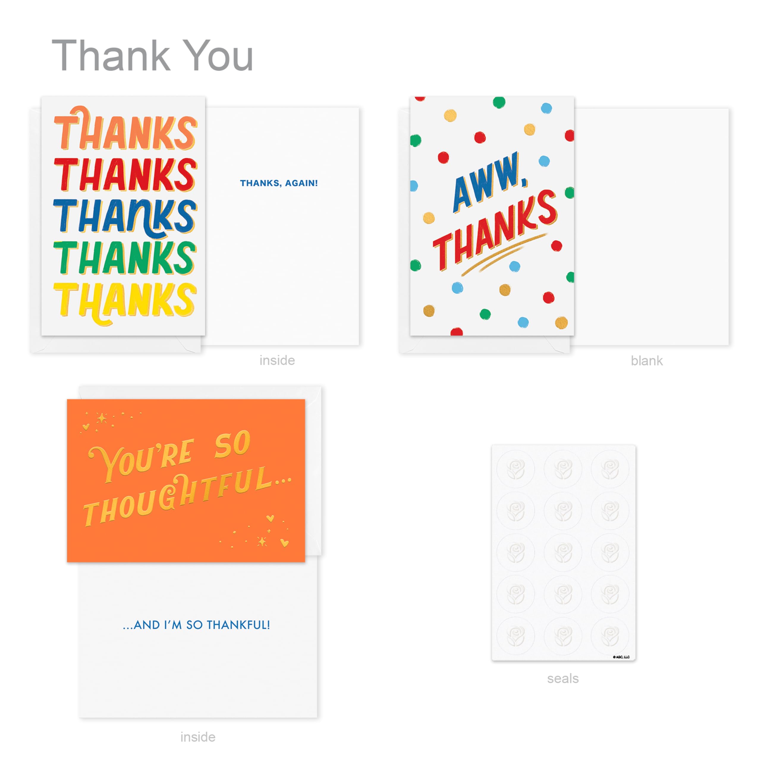 American Greetings Deluxe Boxed Thank You Card Assortment (15-Count)