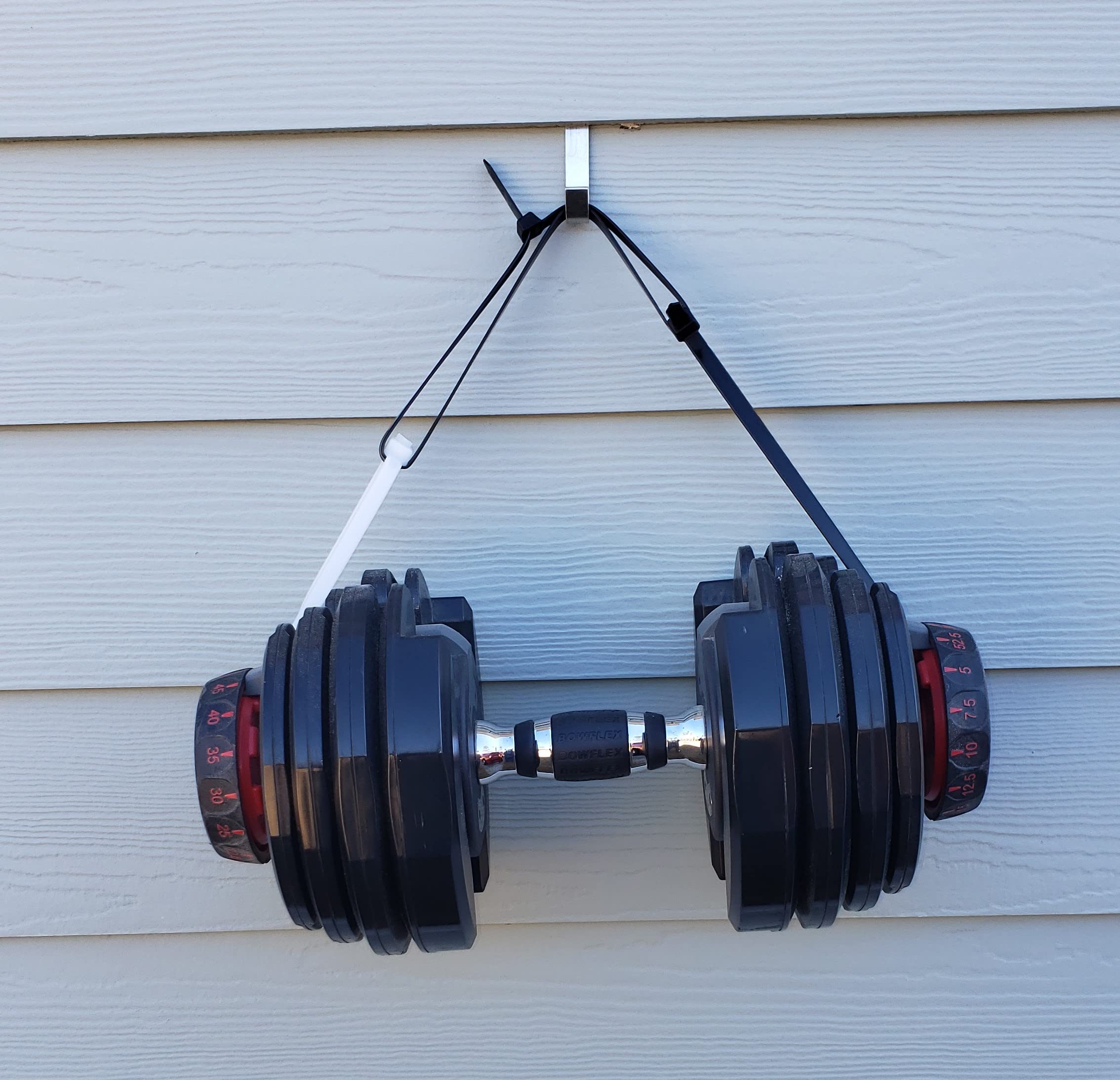 NoDamageHooks The Original for Fiber Cement Board siding ONLY! (8 Hooks and 1 Tool) - Invented, Patented and Made in The USA!