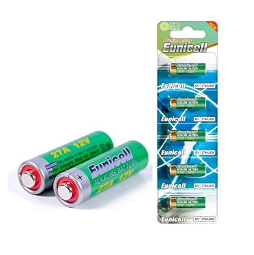Hillflower 10 Piece 23A A23 MN21 GP23 23 23AE Card 0% Mercury 0% Hg 12V Long Duration Alkaline Battery